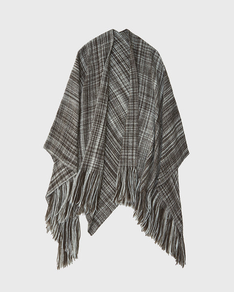 Handspun Fringed Cape. Shop Capes and Ponchos from Norlha Atelier