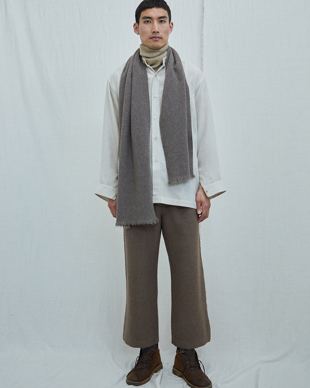 Soft & Warm Classic Yak Wool Skinny Scarf, Ethical Wool, Norlha