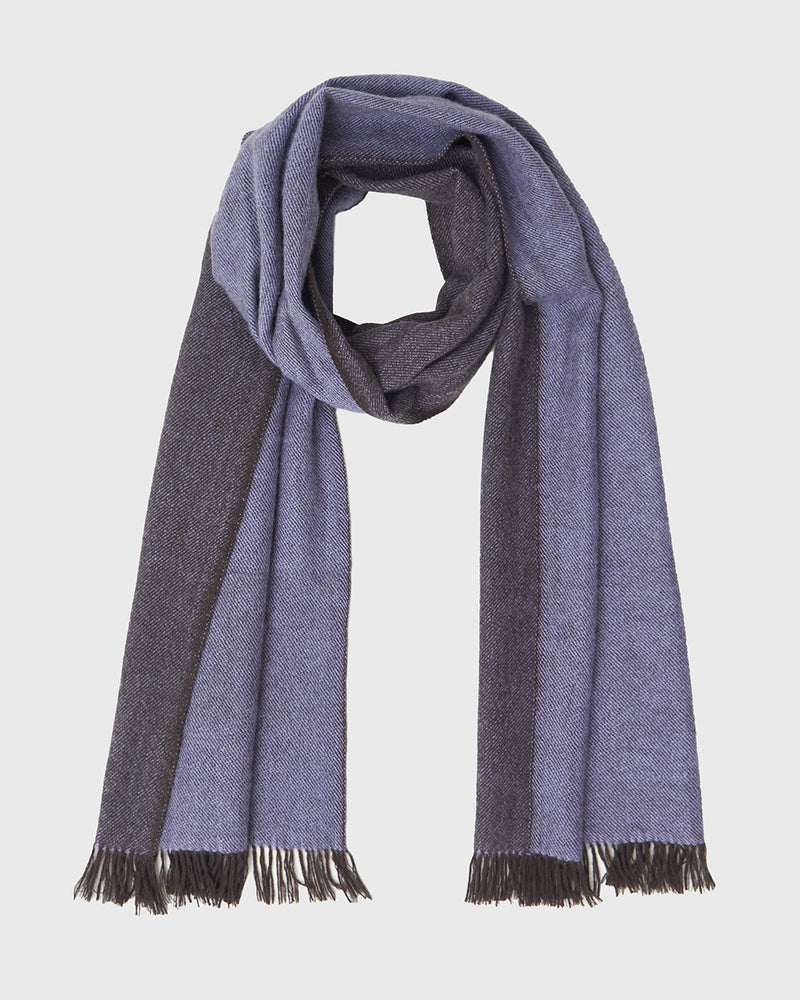 Prince Twill Double Sided Generous Length Skinny Scarf ~ Norlha