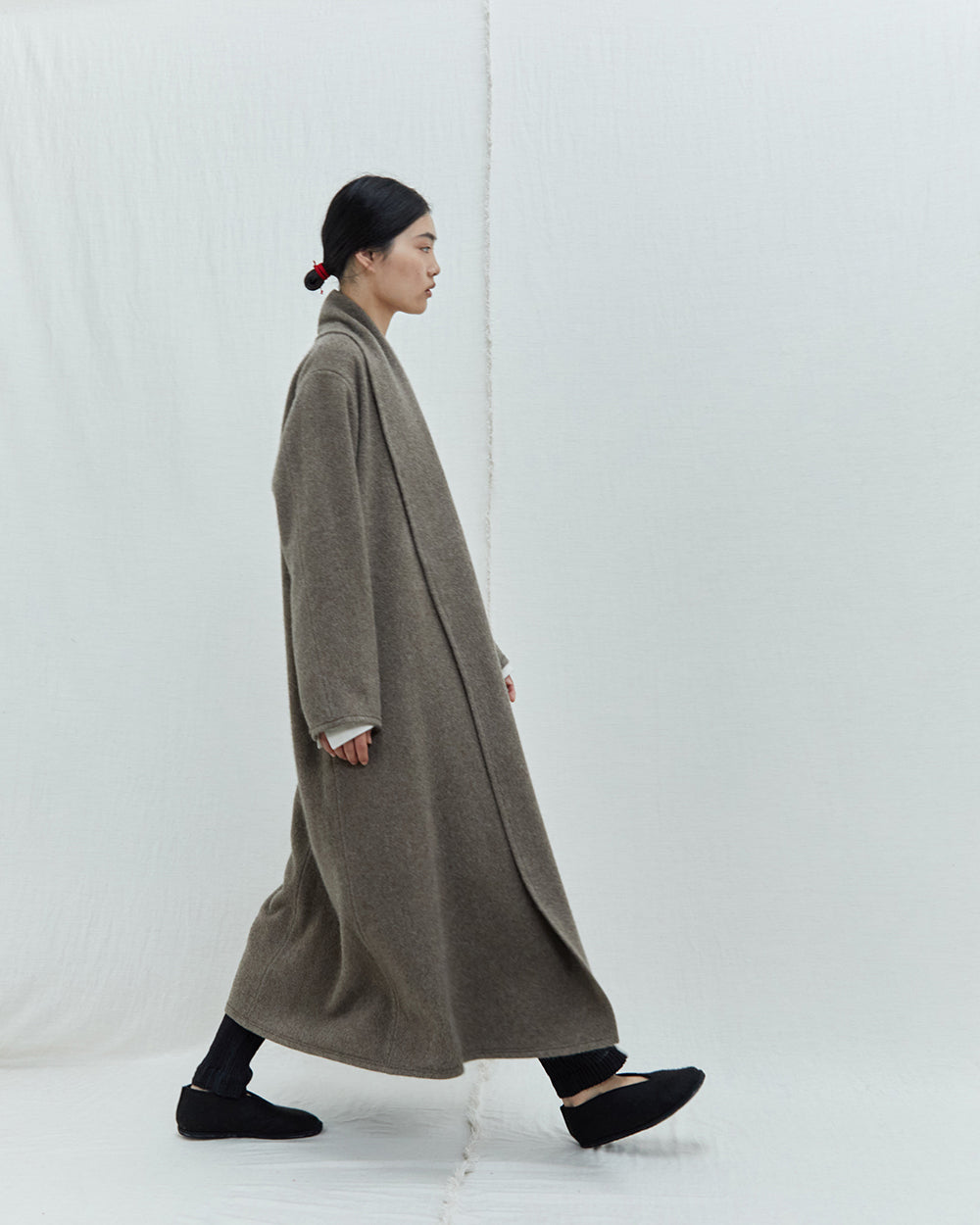 Women's Shawl-Collar Coat. Luxuriously soft wool coats from Norlha